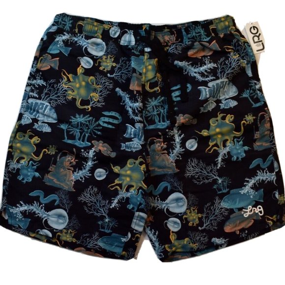 Lrg | Shorts | Lifted Research Group Mens Lrg Underwater Black Hybrid ...